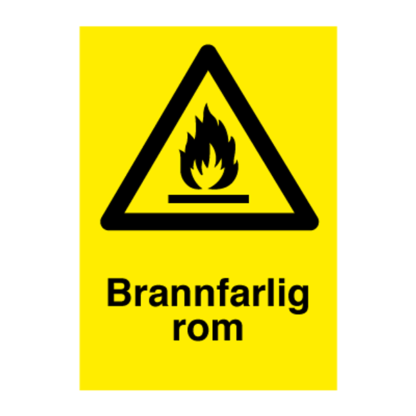 HMS varsel- og fareskilt med symboler og tekst - MERKEFABRIKKEN.NO